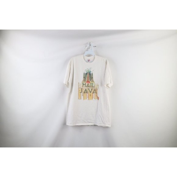 Vintage | Shirts | Vintage 9s Streetwear Mens Large Spell Out Hail Java ...